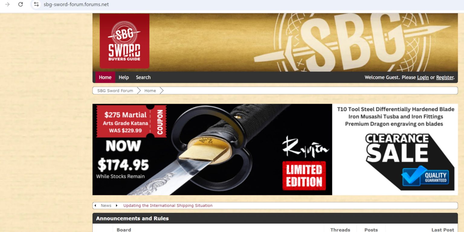 Sword forums - Seven Swords