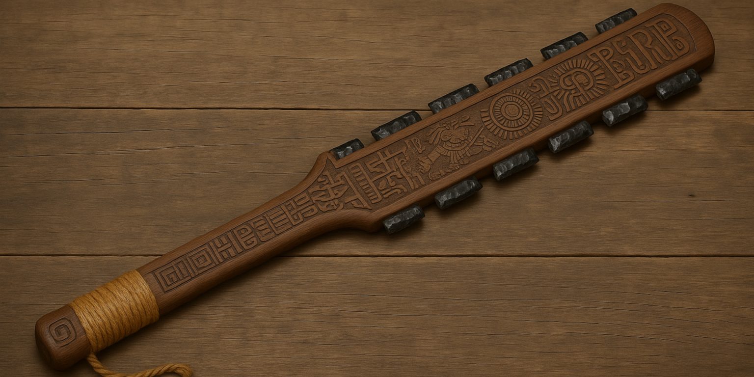 The Macuahuitl: Aztec battle sword - Seven Swords