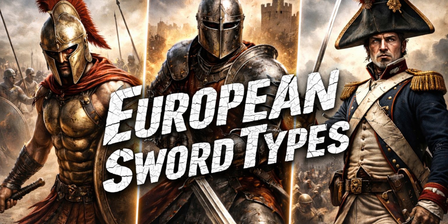 European Sword Types Explained, From Greek Origins to the Modern Era