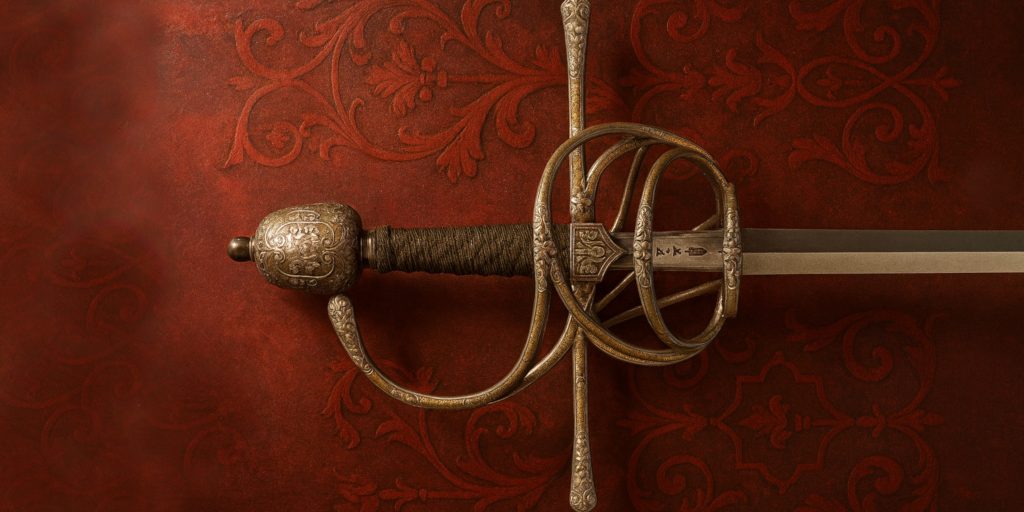 Swept-Hilt Rapier: A rapier with intricately curving bars - Seven Swords