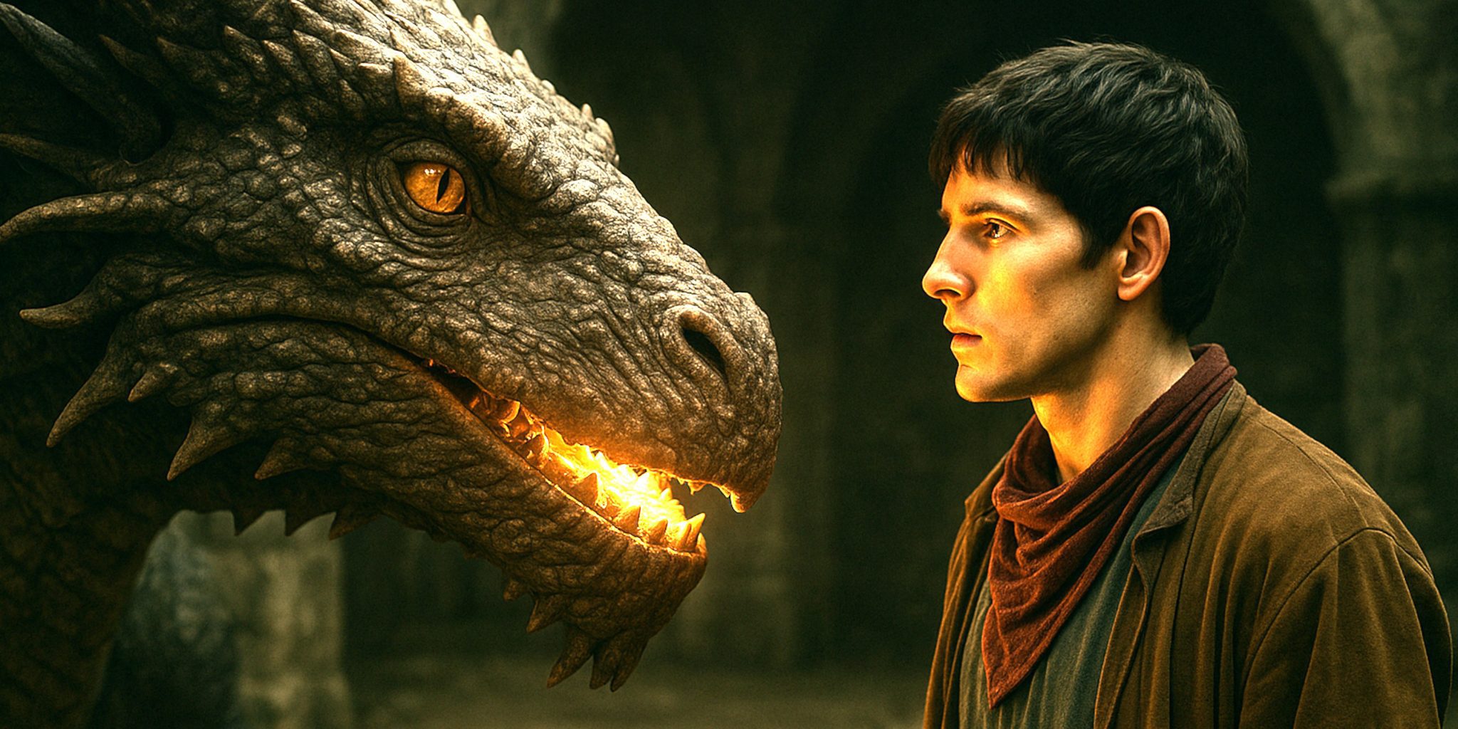 Kilgharrah in BBC’s Merlin: The Dragonlord’s Final Test